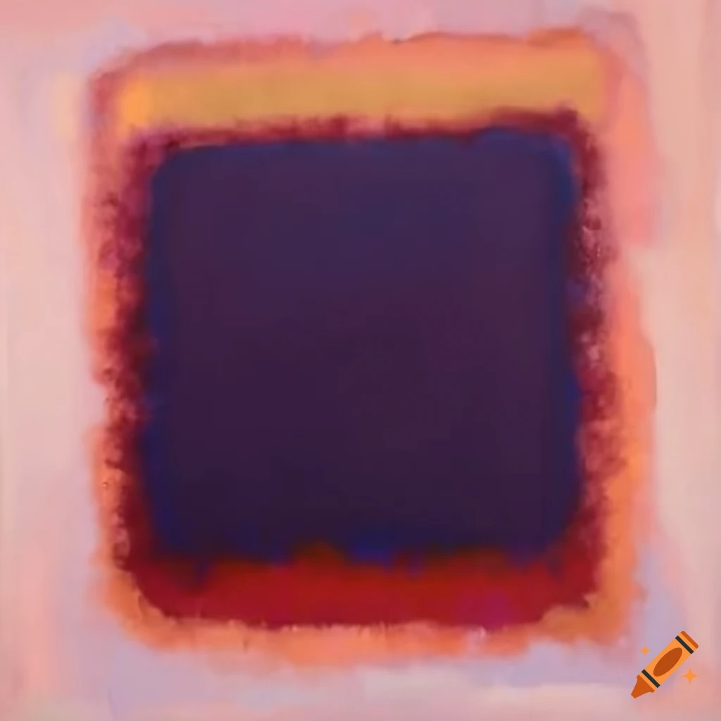 A rothko-style painting with colors related to spring on Craiyon