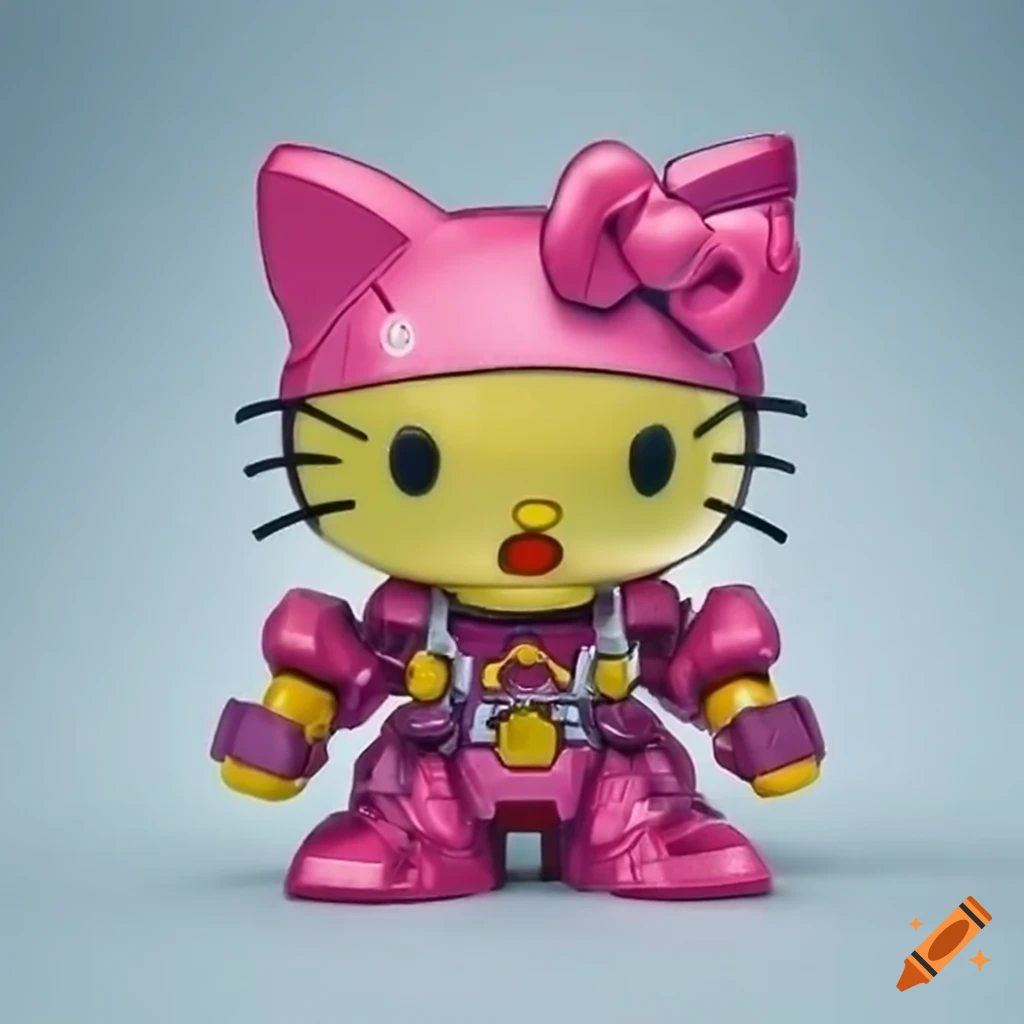 B-daman hello kitty on Craiyon