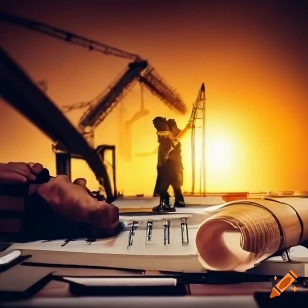 Engineer thinking about calculation and building construction