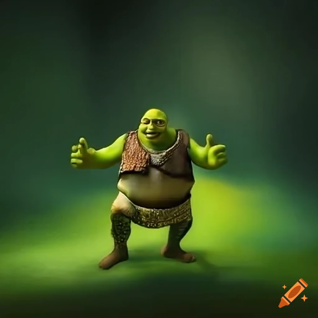 Shrek controller on Craiyon