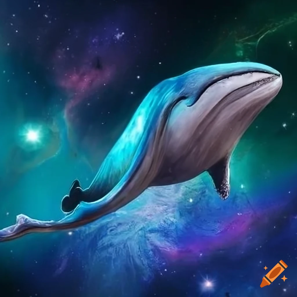 Etheric cosmic whale on Craiyon