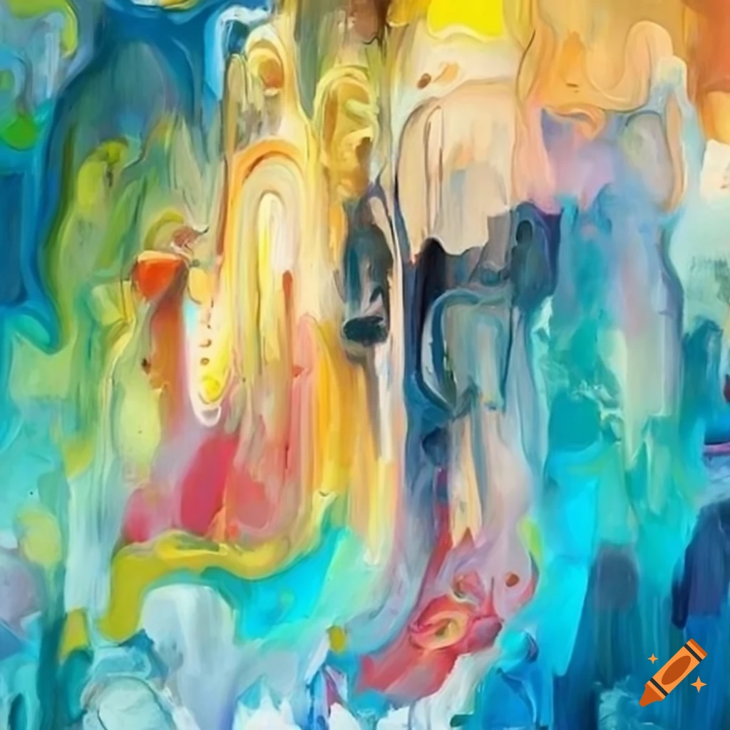 Imagine in abstract painting
