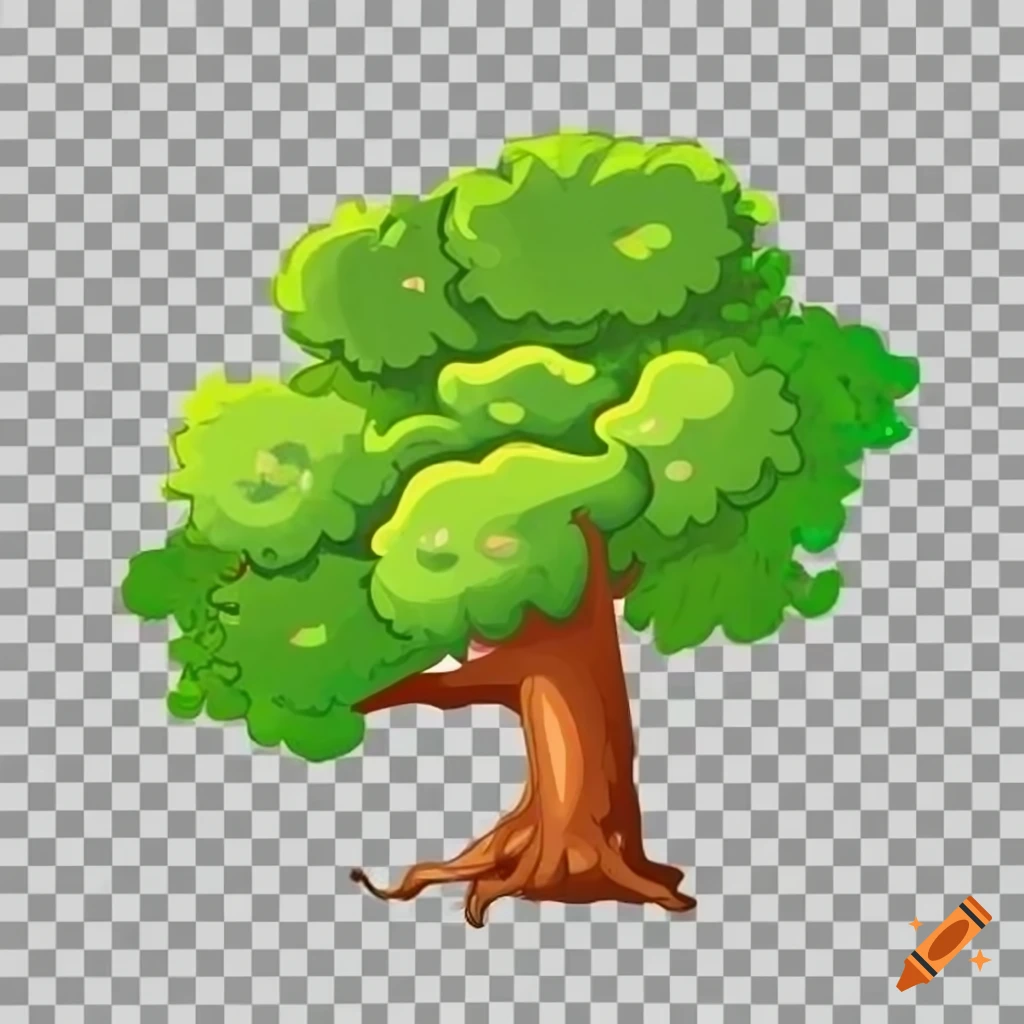 Cartoon tree clipart on Craiyon