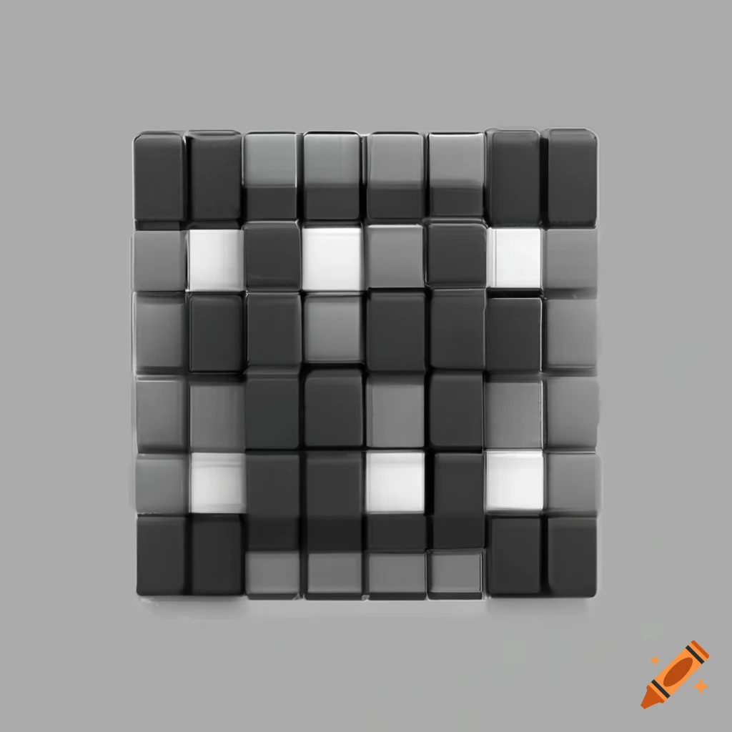6x6 pixel weiß, 6x6 pixel schwarz, karriert on Craiyon