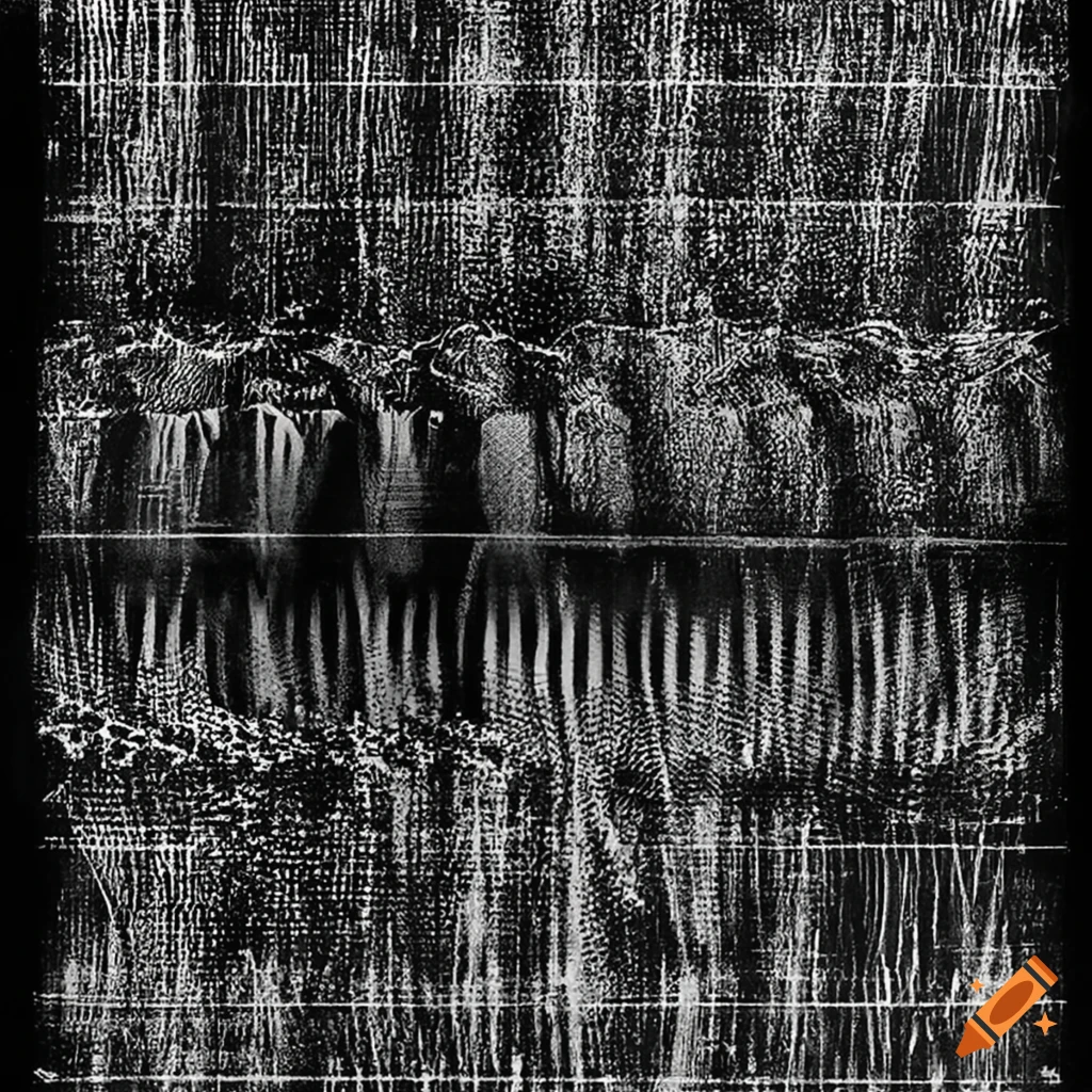 Dadaistic collage about relativity and atoms, in black and white halftone