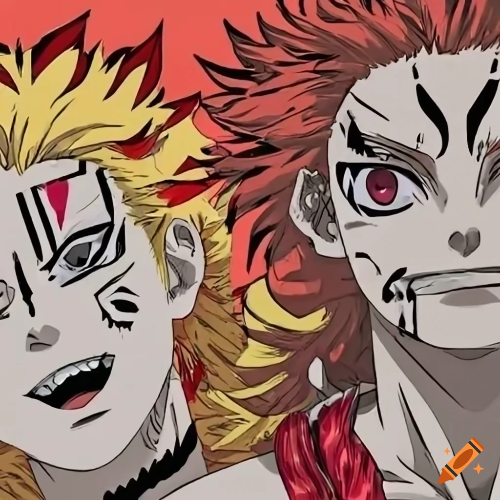 Akaza and rengoku if they where one person on Craiyon