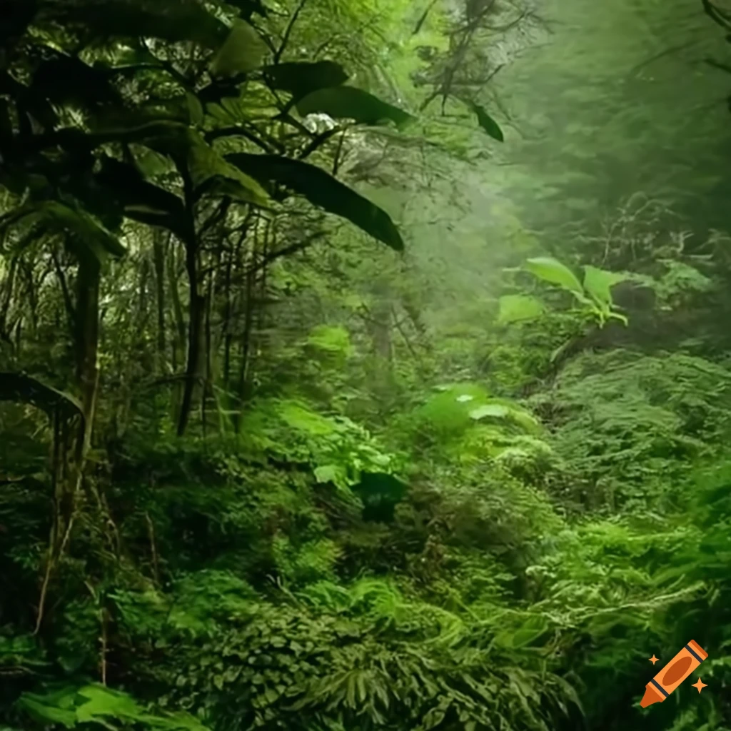 Nature is green with beautiful plants on Craiyon