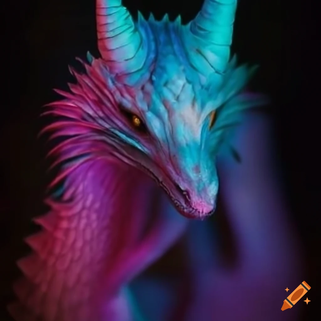 Pastel dragon on Craiyon