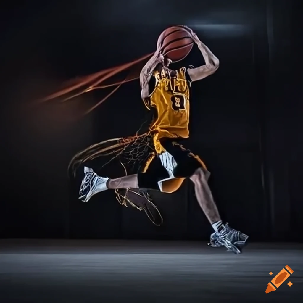 Fast basketball player on Craiyon