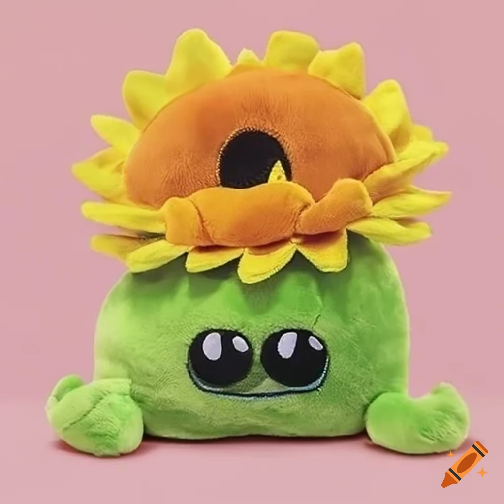 Sunflower monster plush toy