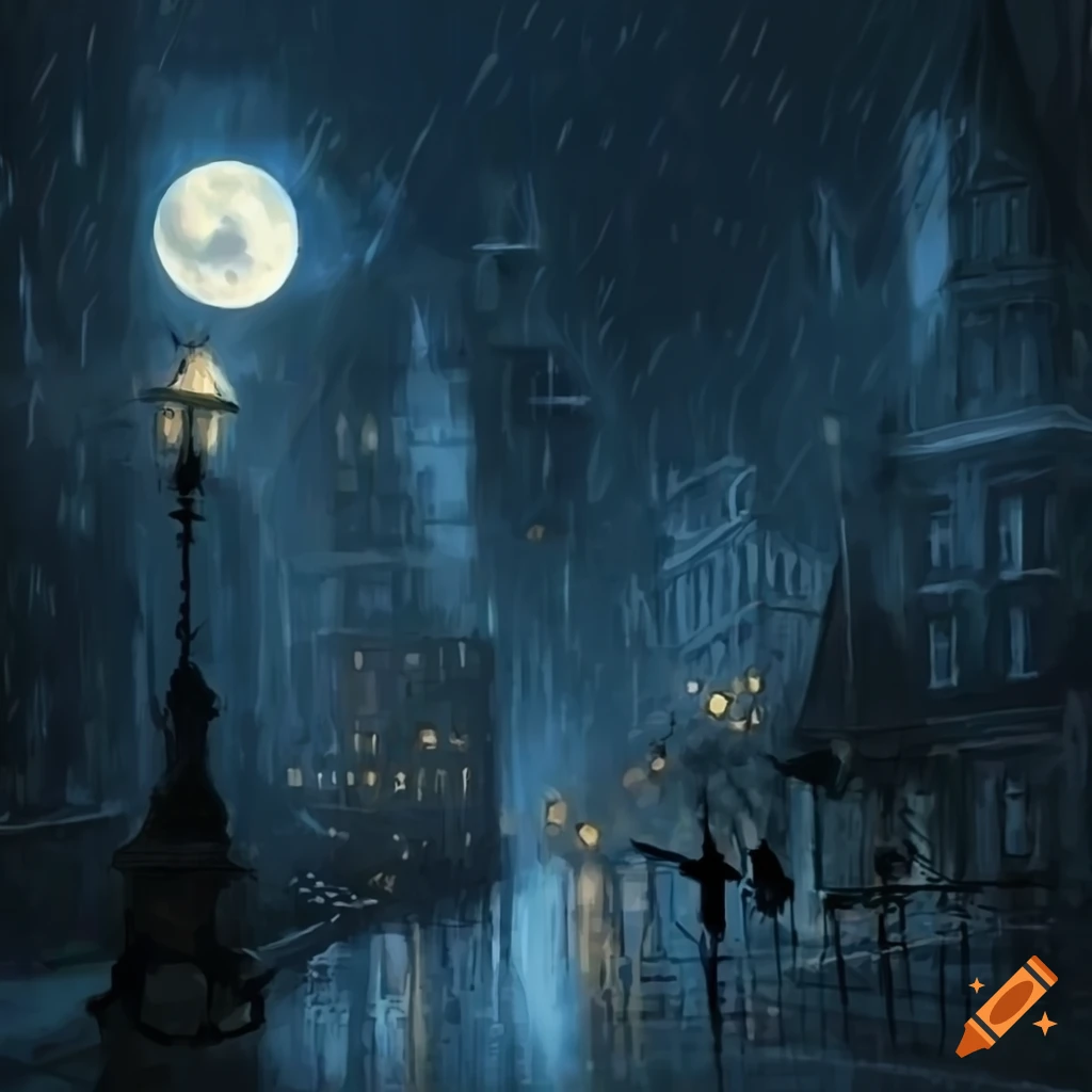 Victorian City Night