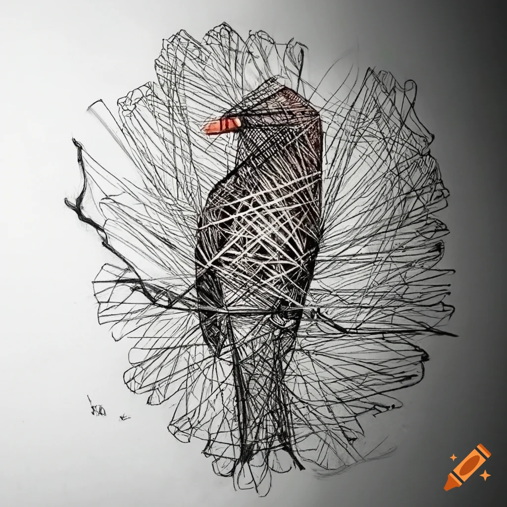 String texas, extremely detailed pen art