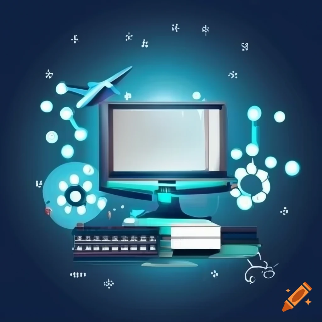 Computer server data storage with an airplane factory in the background ...