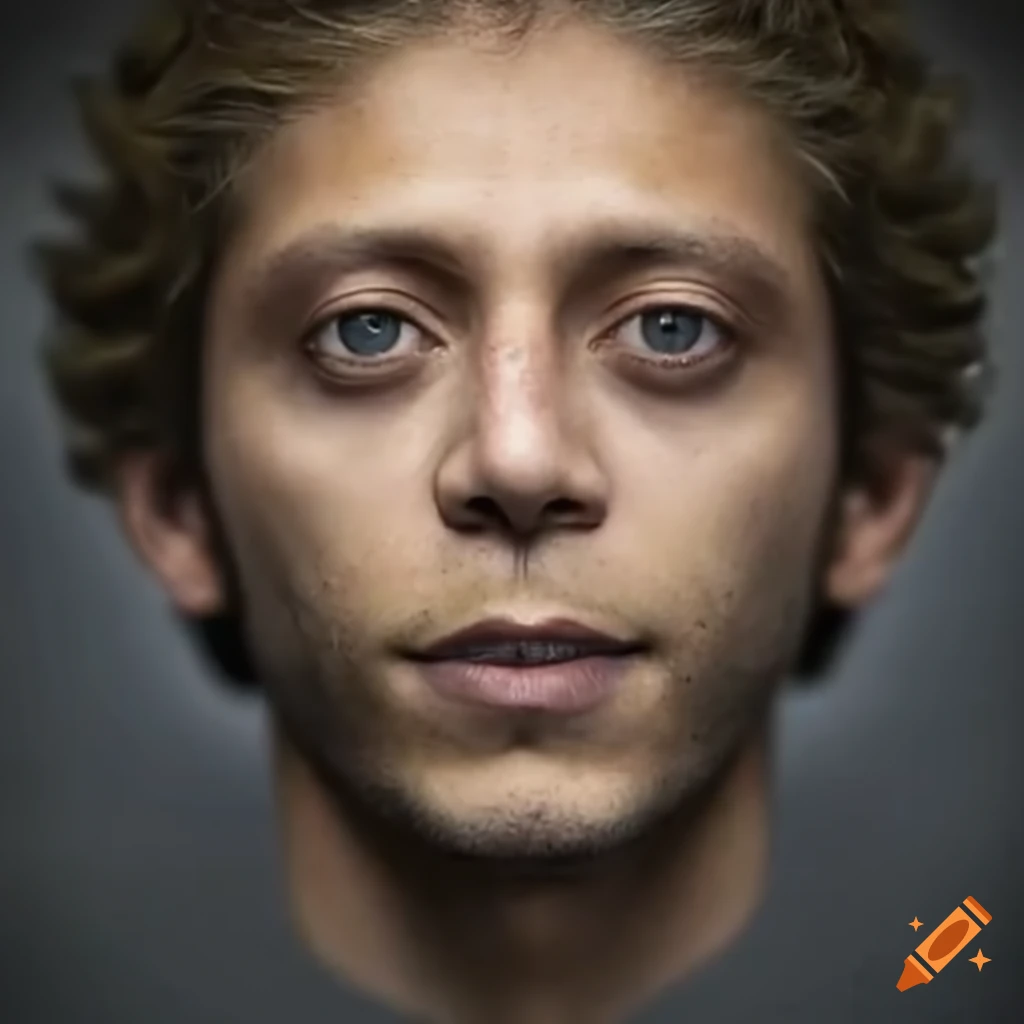 Valentino rossi realistic face