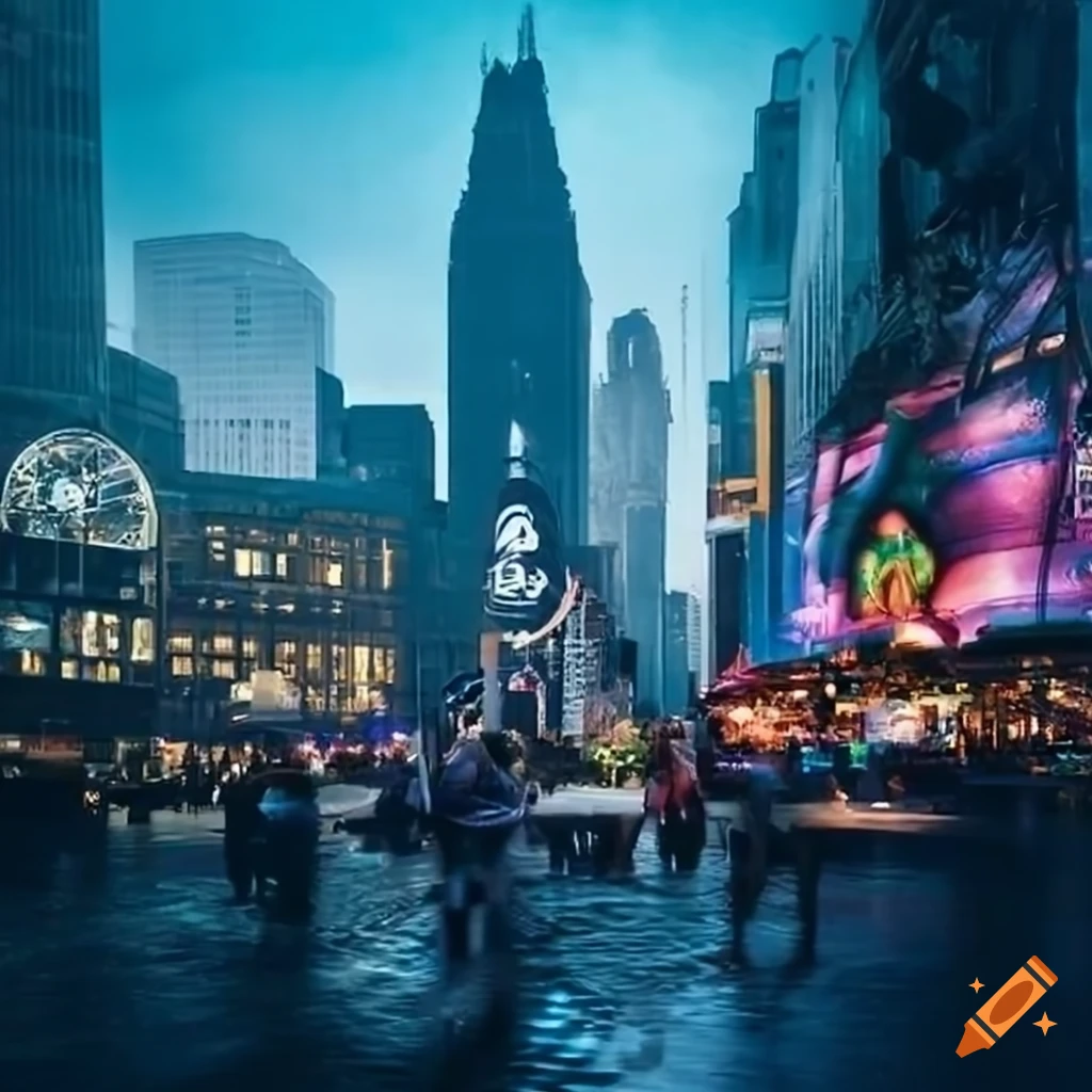 Gotham square on Craiyon