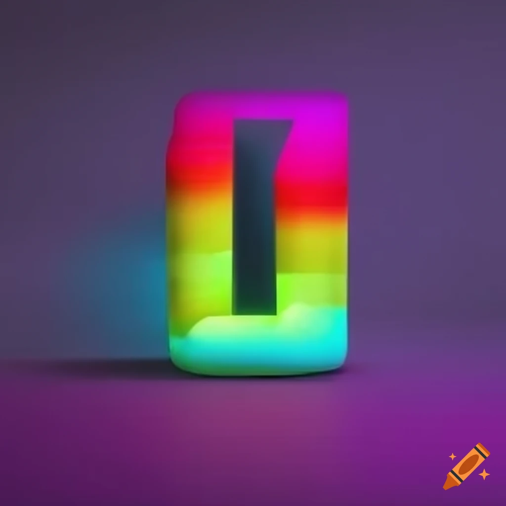 A fluorescent coloured logo for the word FETCH on Craiyon