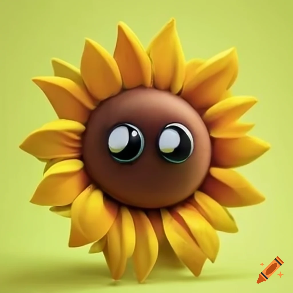 Sunflower monster toy