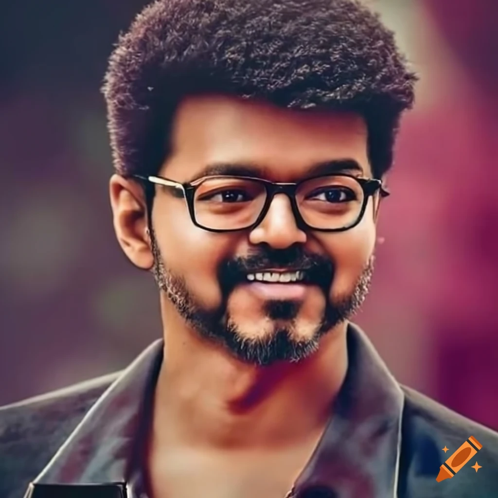 Thalapathy Vijay On Craiyon