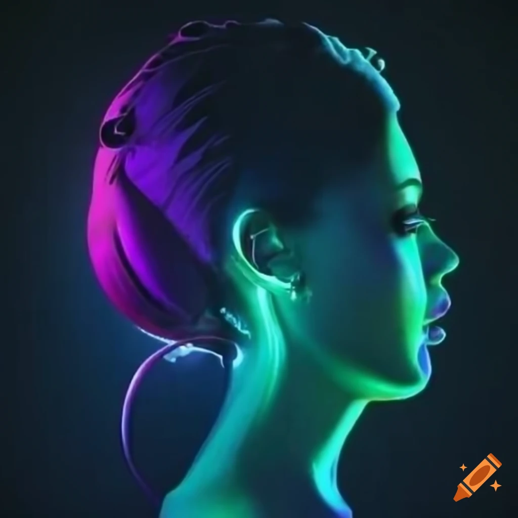 Neon, electronic, music art