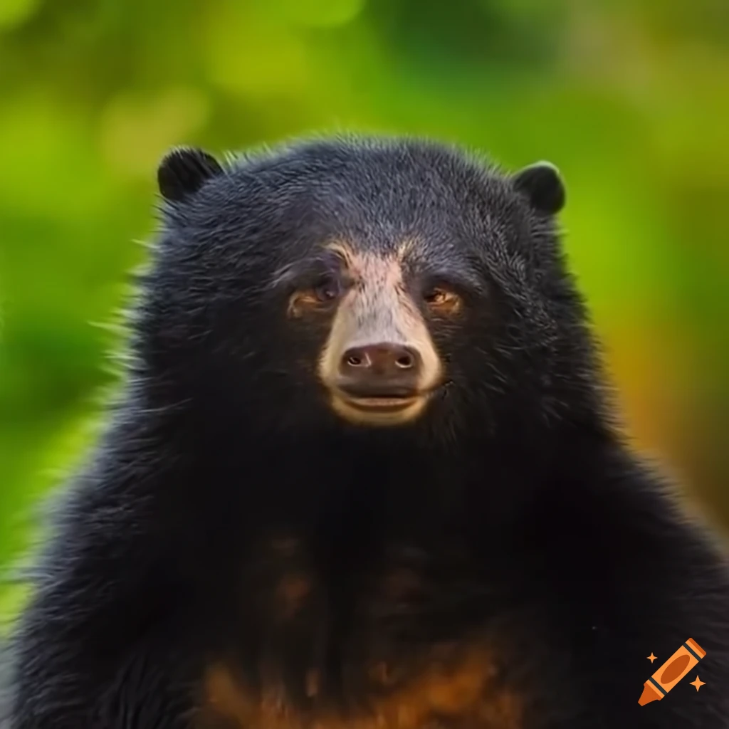 Sloth bear spectacled bear badger sloth on Craiyon