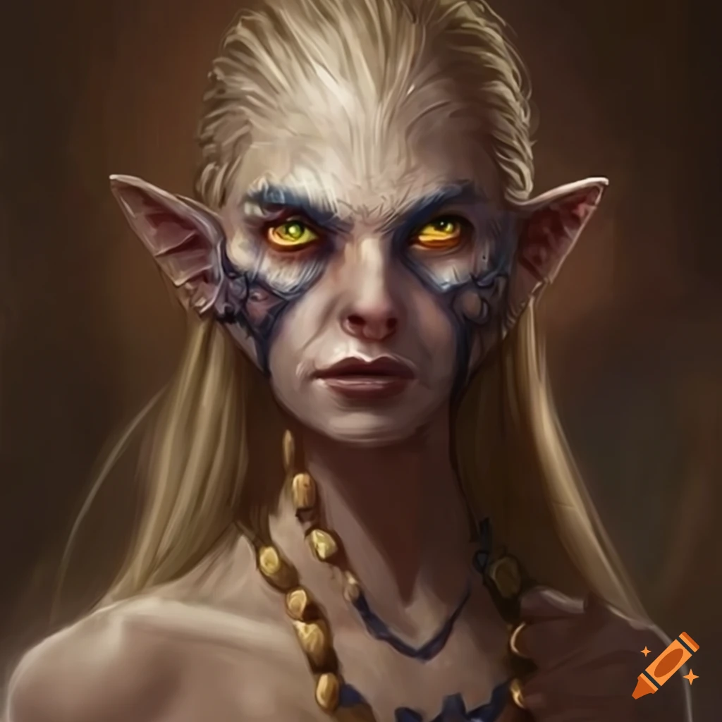 Character portrait, fantasy, humanoid species on Craiyon