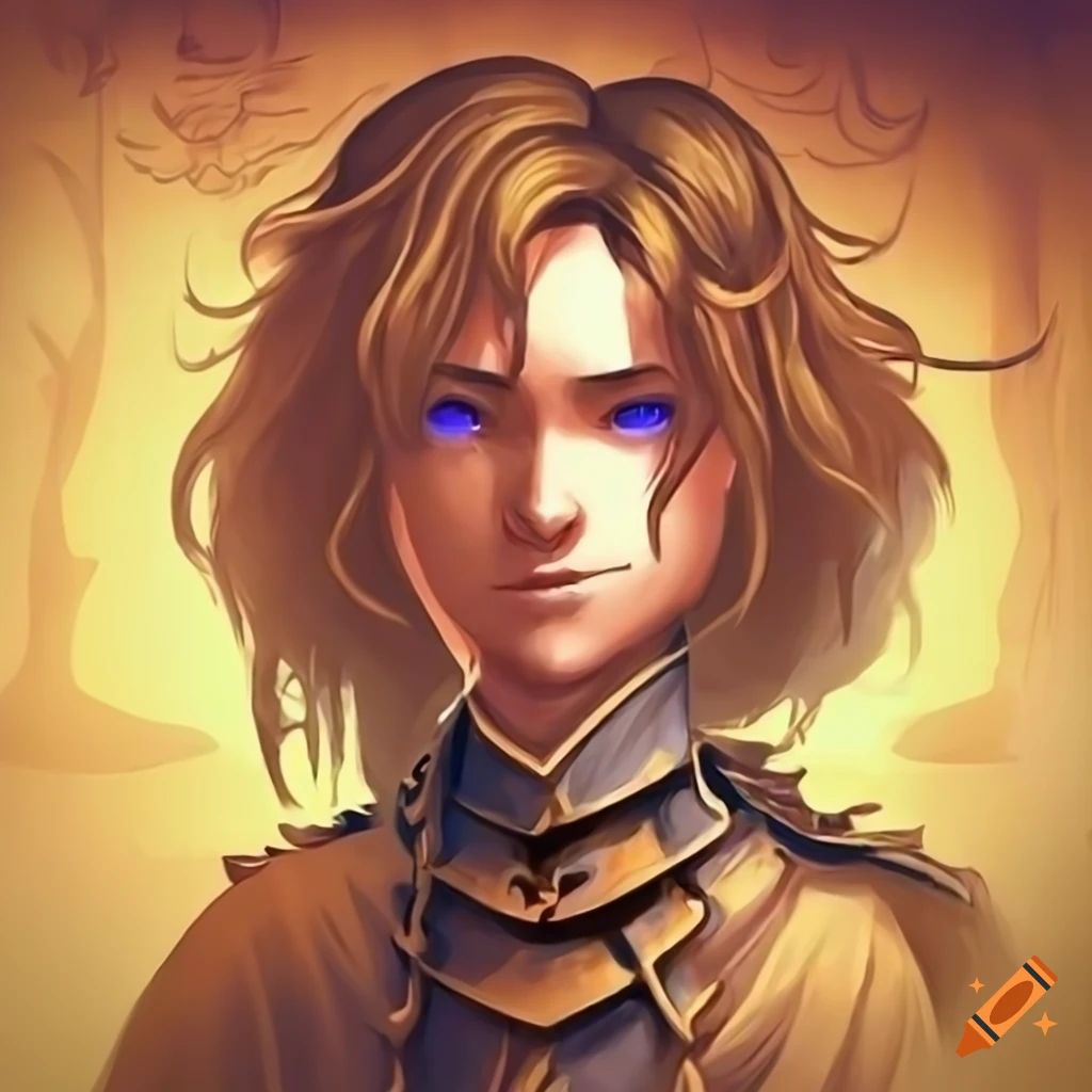 Smirking medieval prince avatar crossing hands on Craiyon