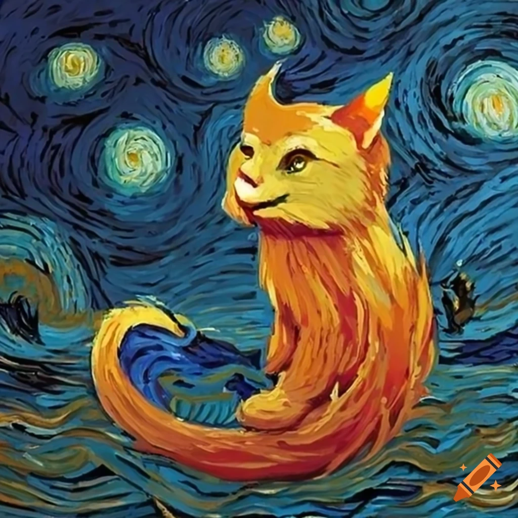 Van gogh painting firefox