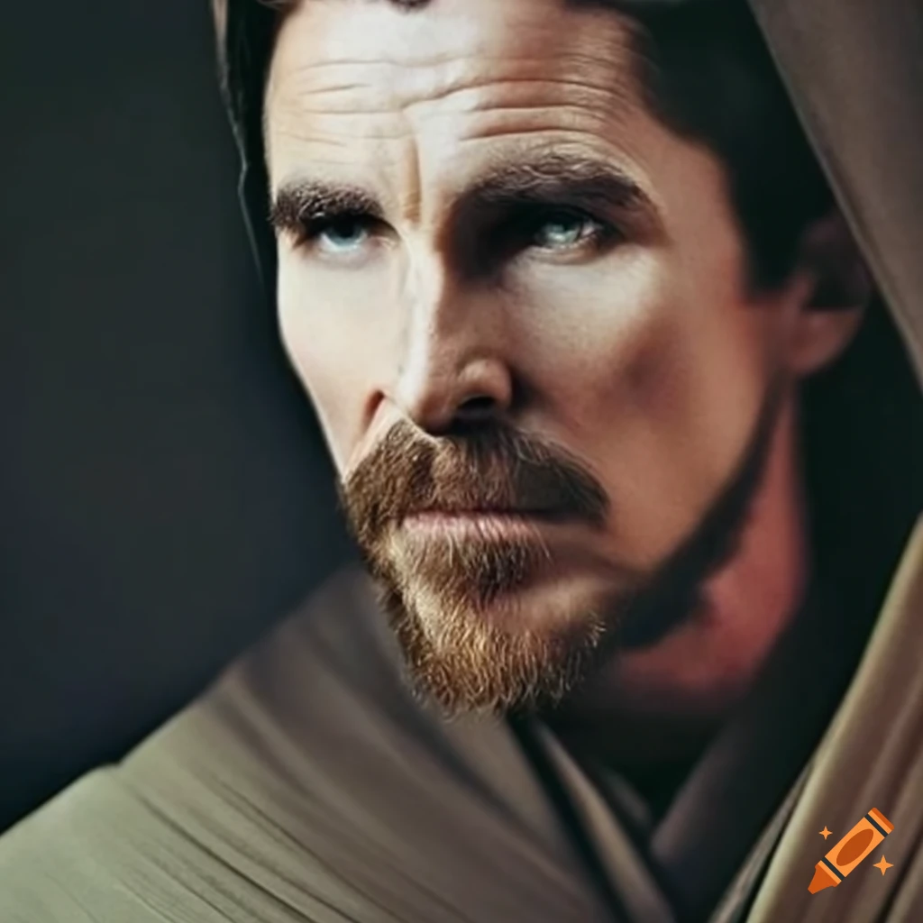Christian bale as jedi master on Craiyon