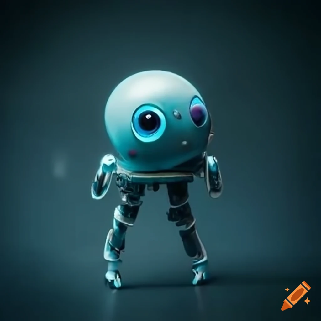 Cute sea creature robot on Craiyon