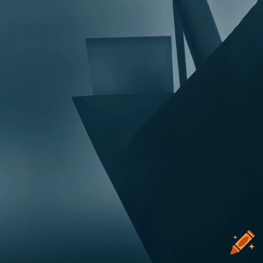 Brutalist structure, abstract, closeup, misty atmosphere on Craiyon