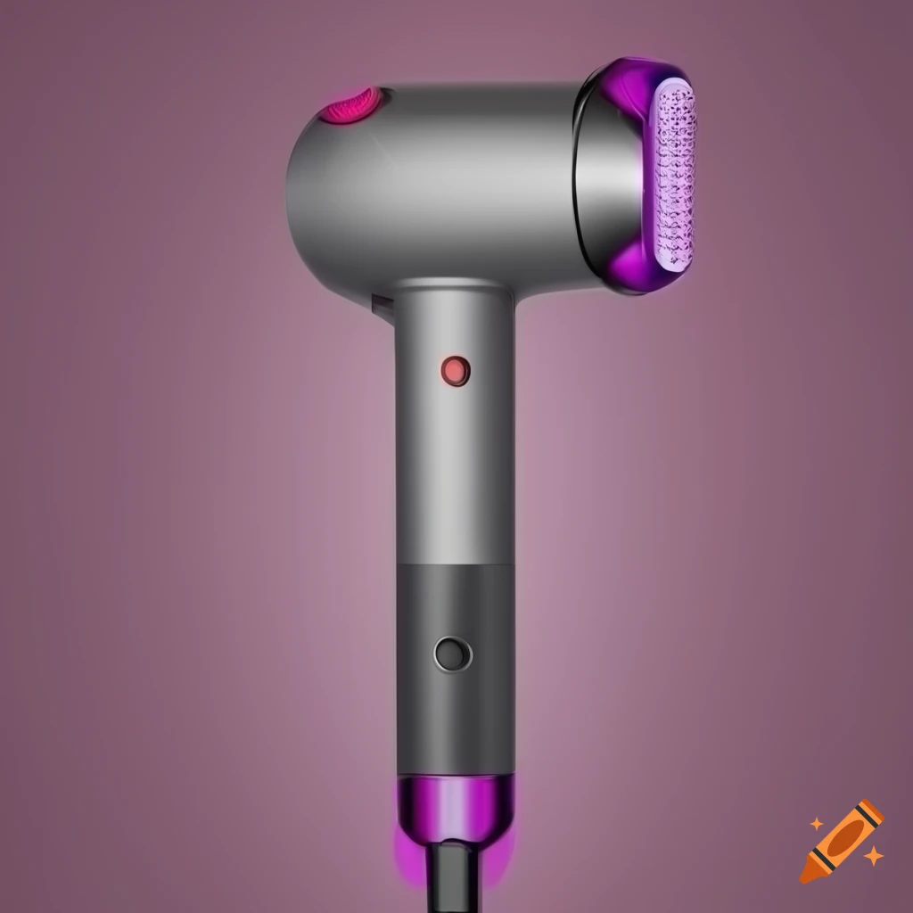Dyson supersonic hair dryer isometric illustration