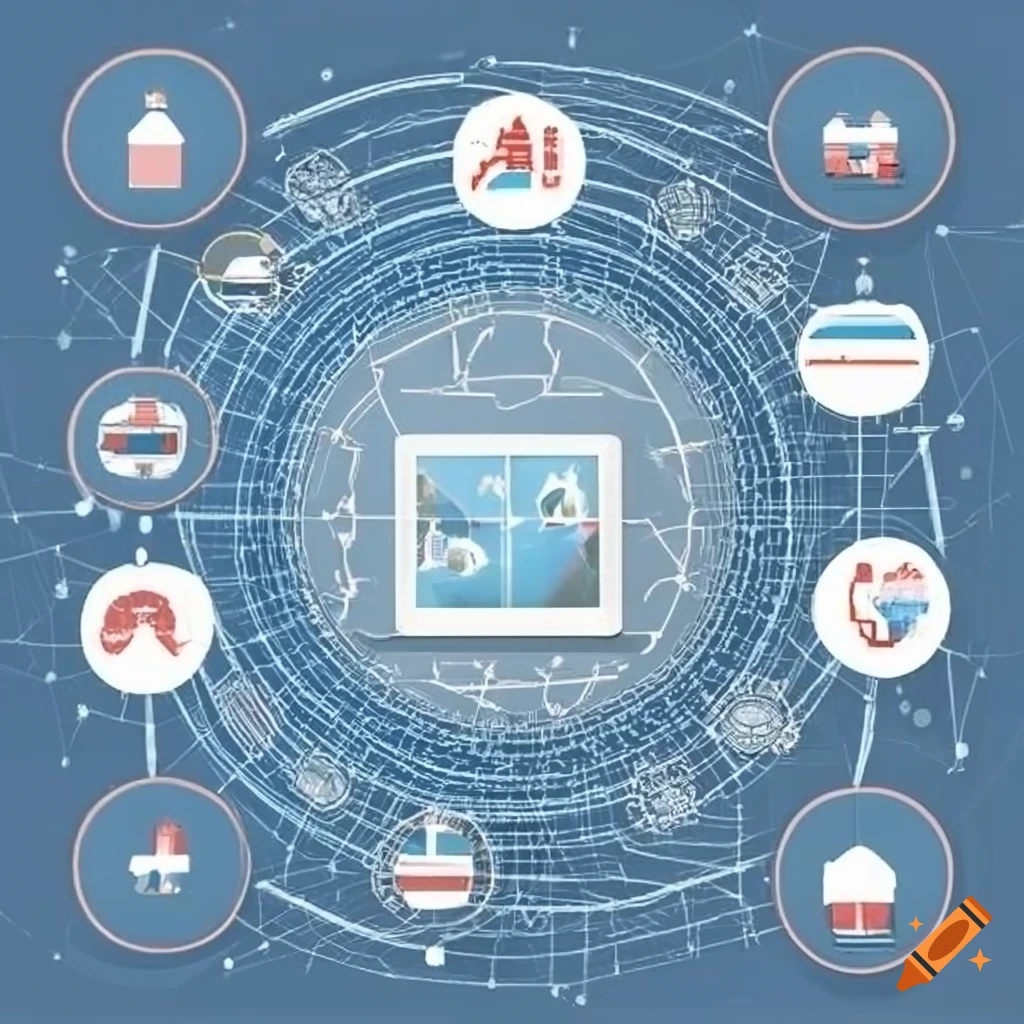 Diagram showing healthcare network connectivity