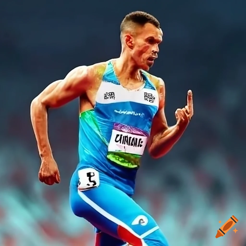 Men competing in olympics