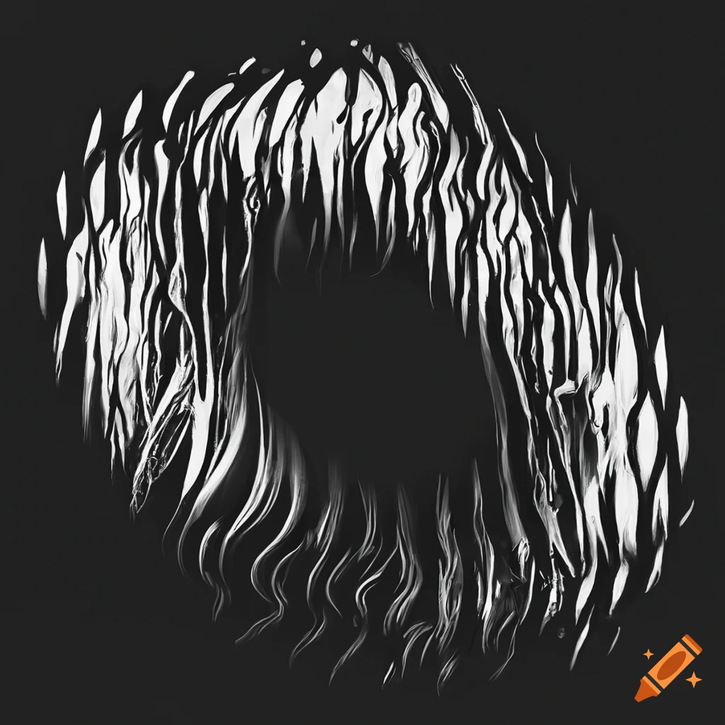 Album cover black and white forfeit on Craiyon