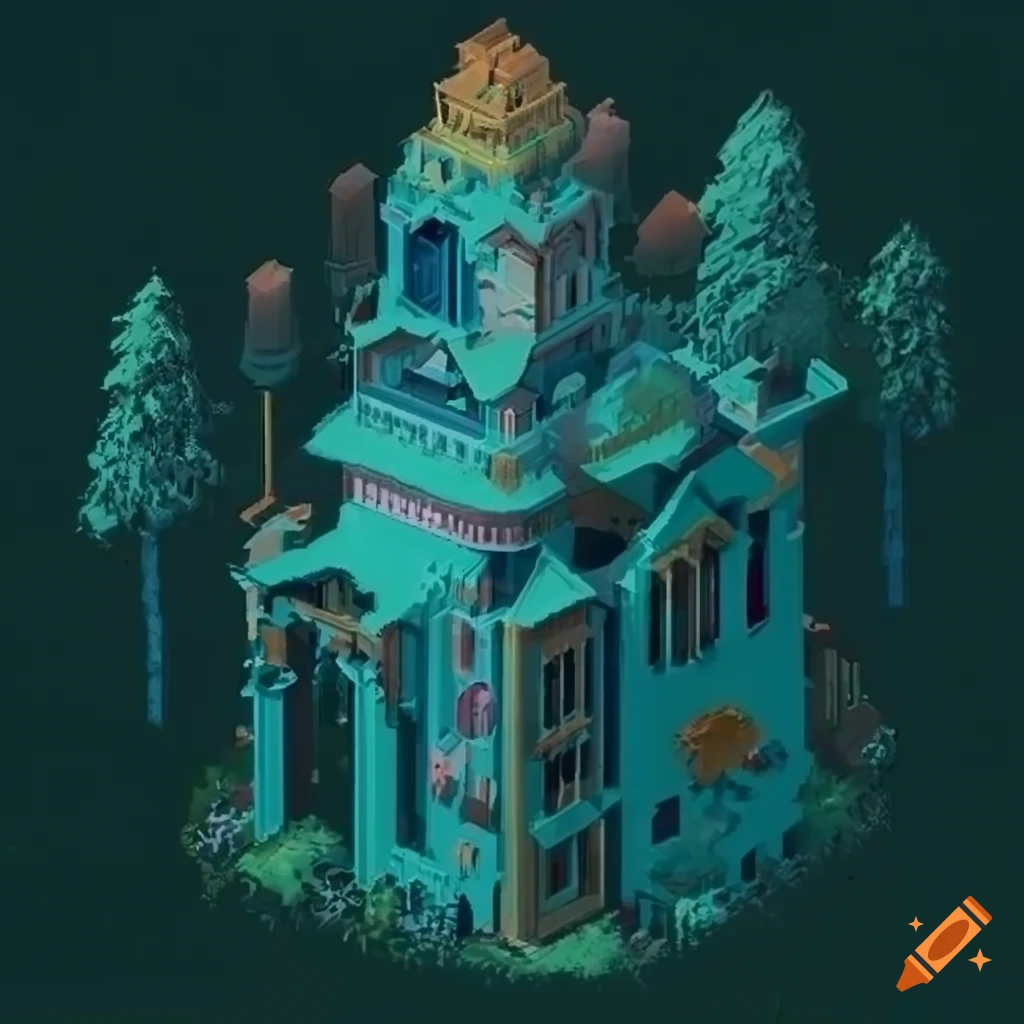 Create a vast, intricate, ornate video-game , densely populated ...