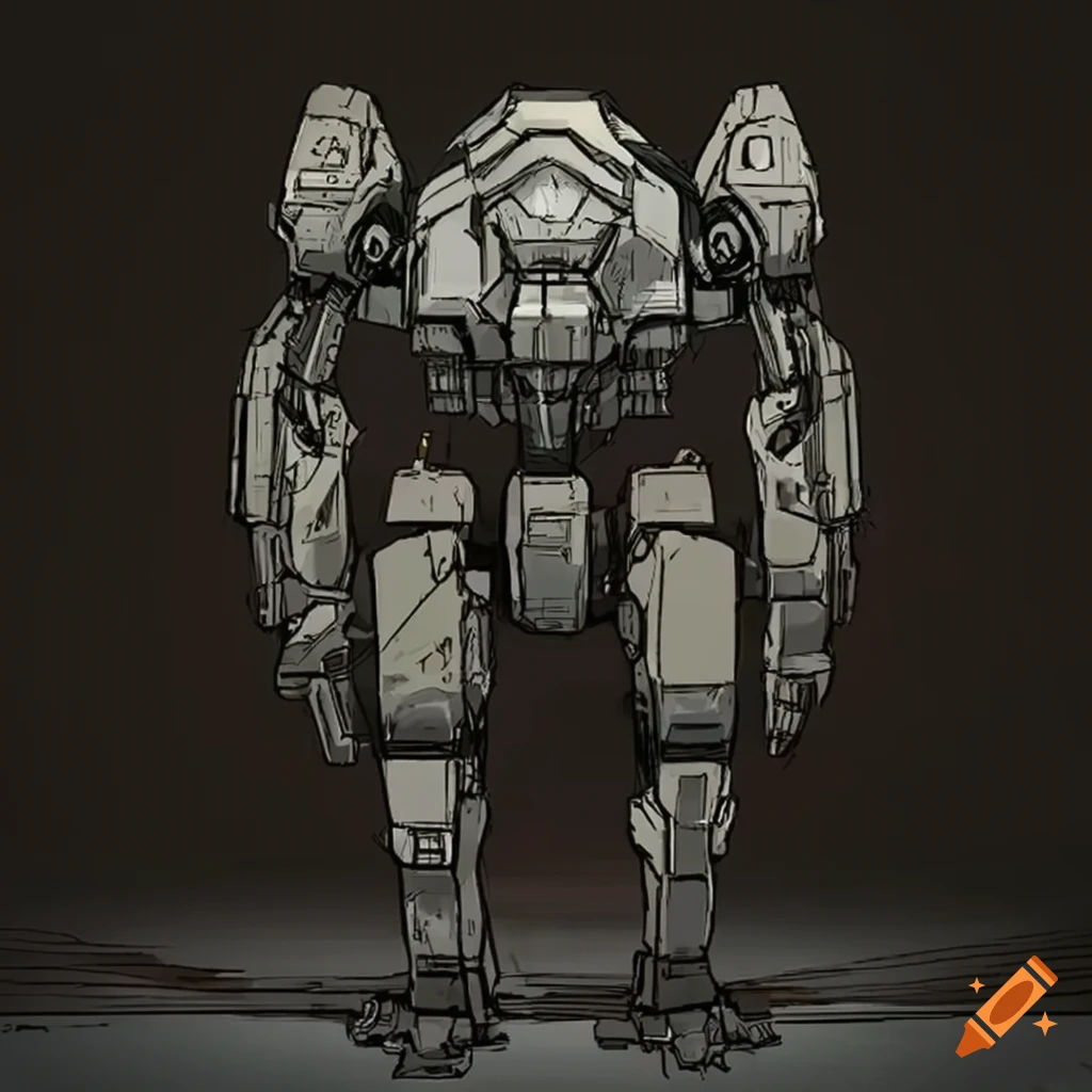 Combat mech designed to use a sword