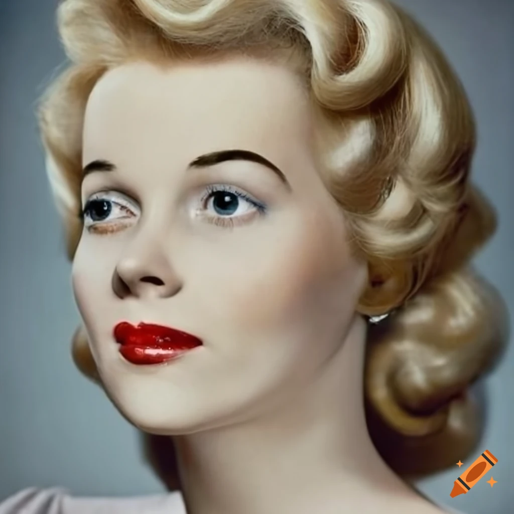 1950 S Woman With Blonde Hair On Craiyon