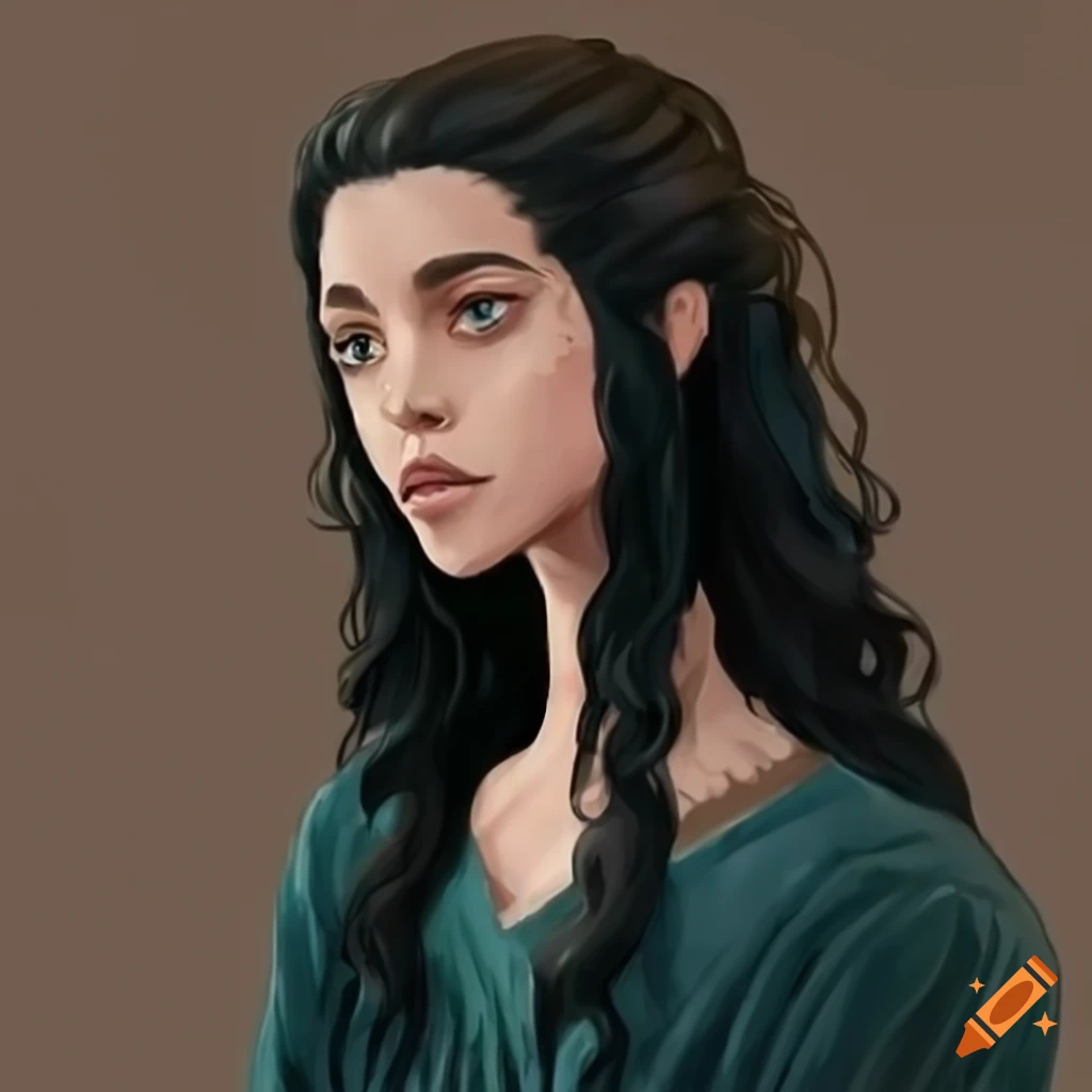 Black hair alvar tyrell game of throens on Craiyon