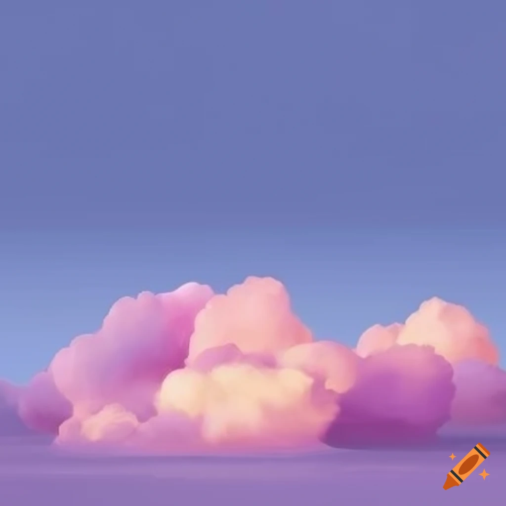 Pastel small clouds realistic