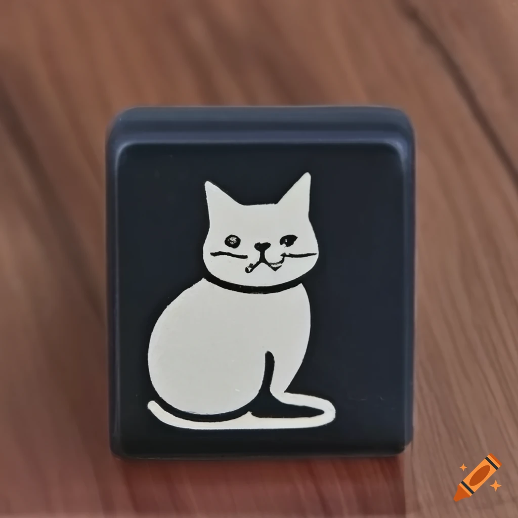 Rubber stamp cat