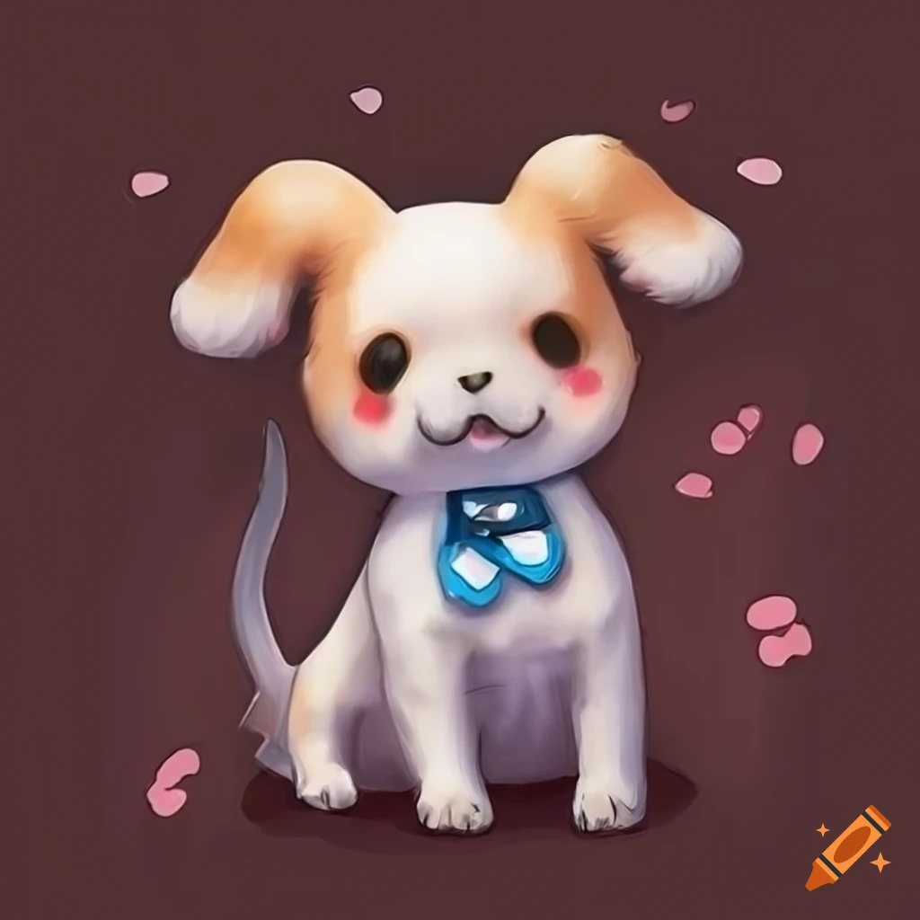 Cinnamoroll as a realistic dog on Craiyon