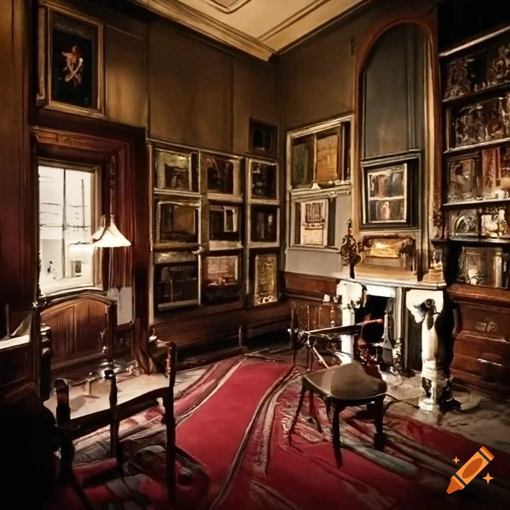 Rooms in sherlock holmes adventure with the speckled band on Craiyon