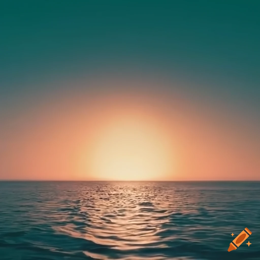A cinematic view of the ocean, from a island
