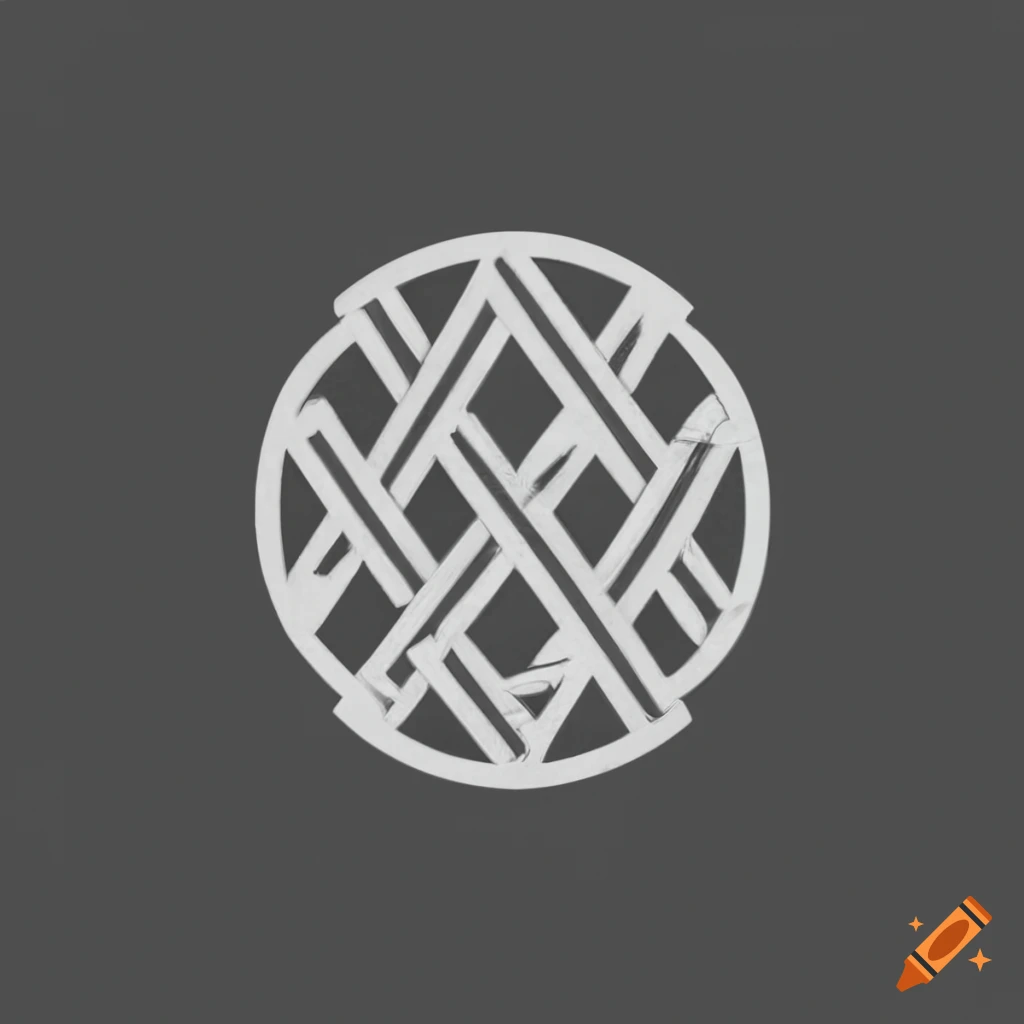Logo with viking runes , background=white, logo=black