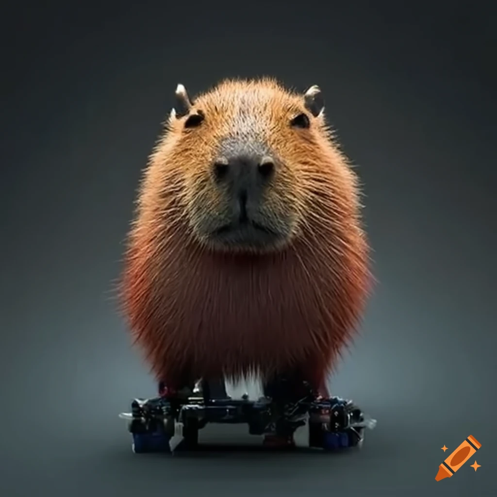 Capybara participating in vex robotics competition