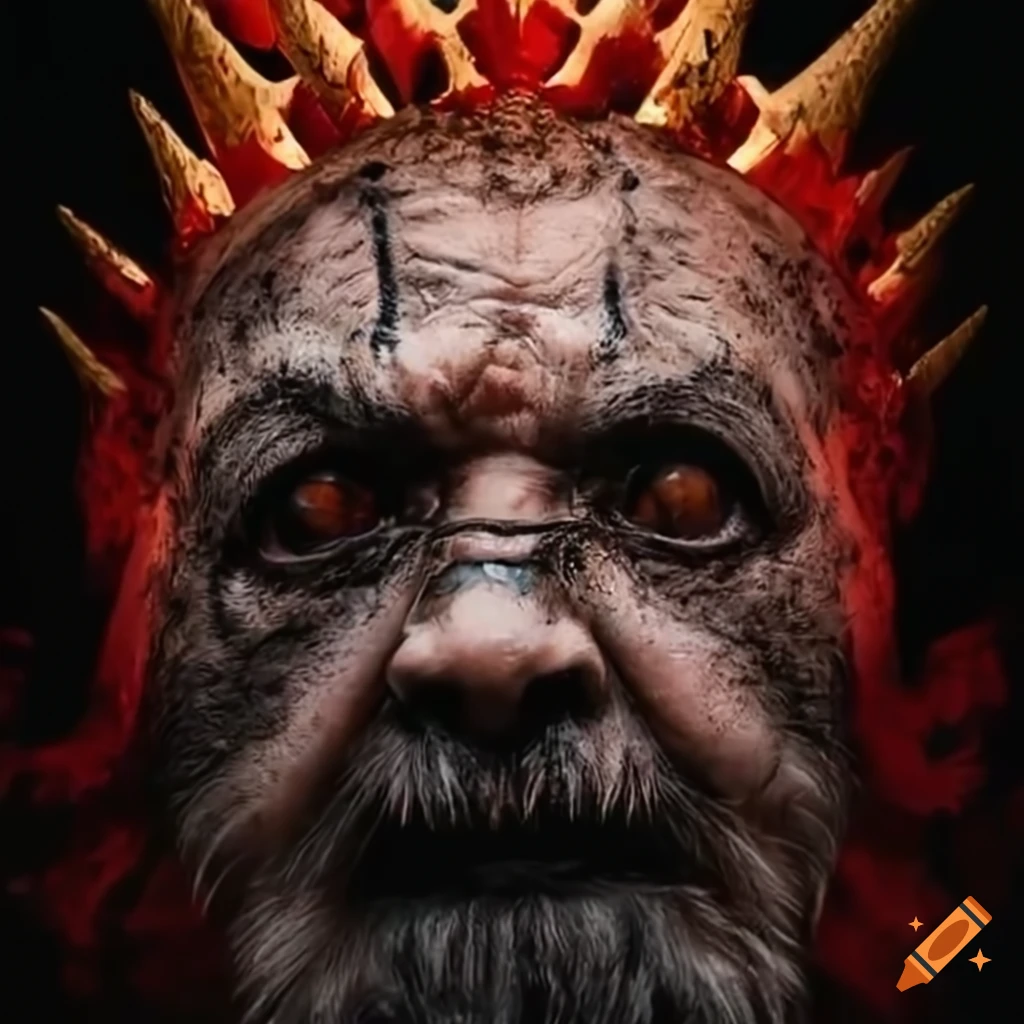 Angry king on Craiyon