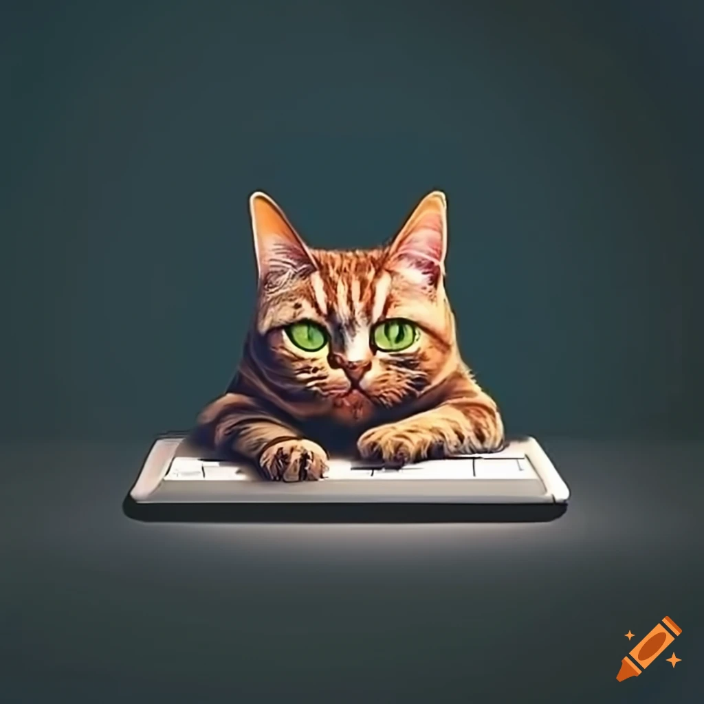 Typing cat