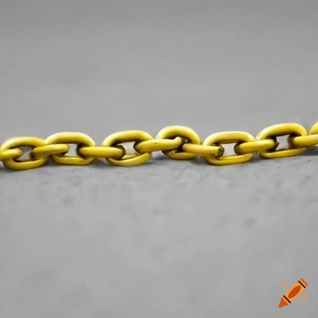 Straight yellow chain on Craiyon
