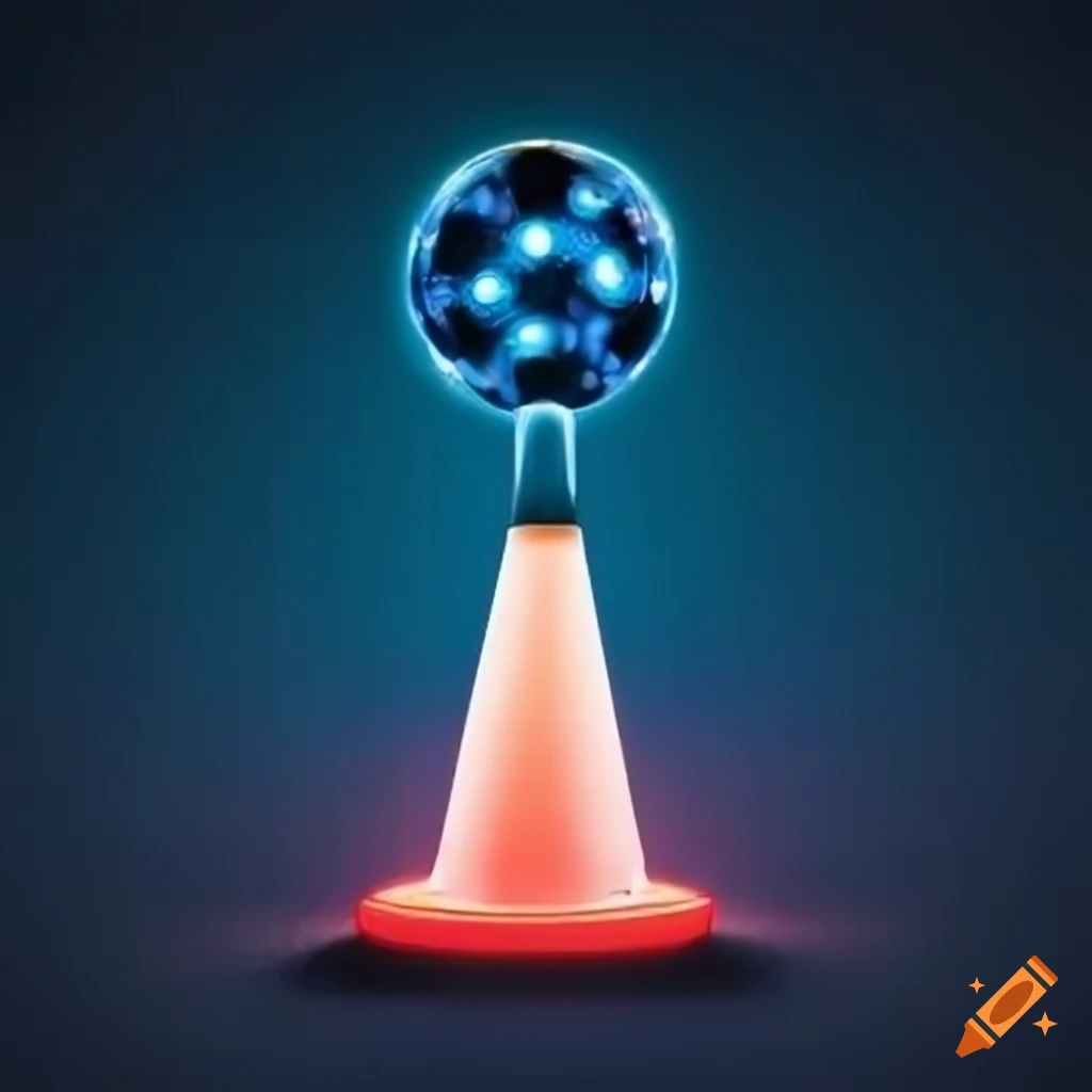 Logo for a LED lighting device that is used for football training. It ...