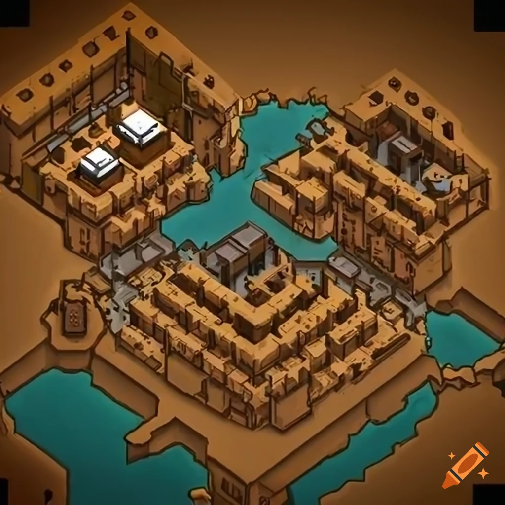 Tower defense map on Craiyon